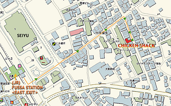 CHICKEN SHACK ACCESS MAP